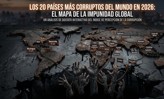 Los 20 Países más Corruptos del Mundo en 2026: El Mapa de la Impunidad ...